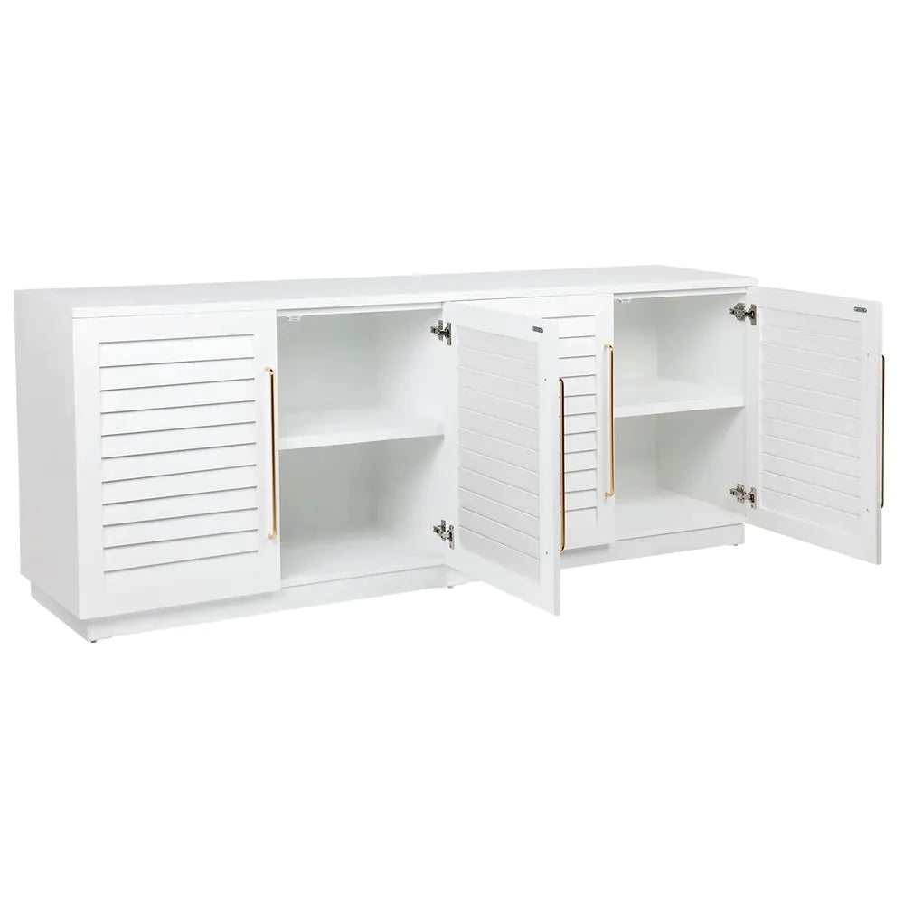 Monaco White 4-Door Buffet – rustic.design by Yasmin Design Company
