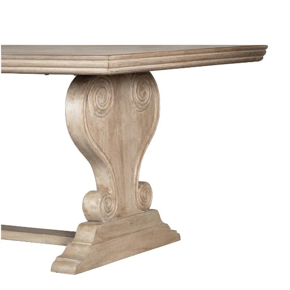 Lucien Harp Base Dining Table – rustic.design by Yasmin Design Company