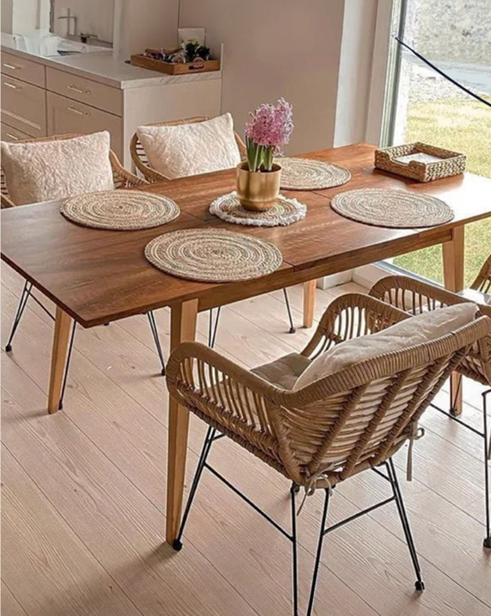 Modern Live Edge Dining Table – rustic.design by Yasmin Design Company